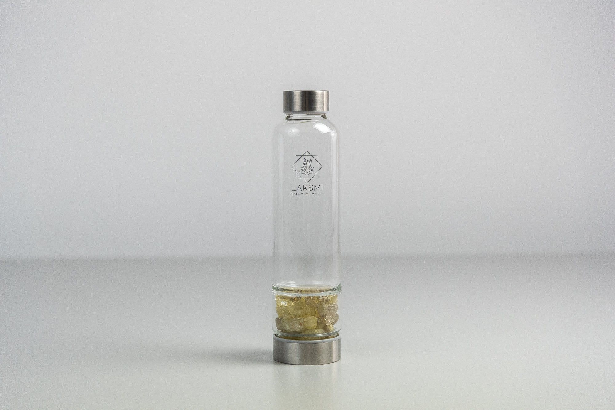 BOTTLE WITH CITRINE QUARTZ | Laksmi Crystal